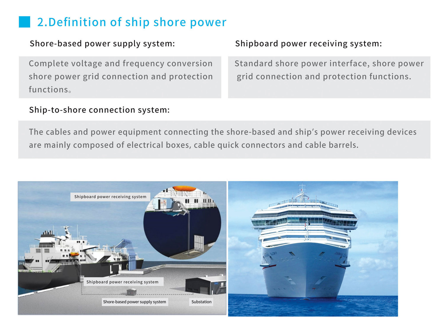 Shore power - Yanger Marine